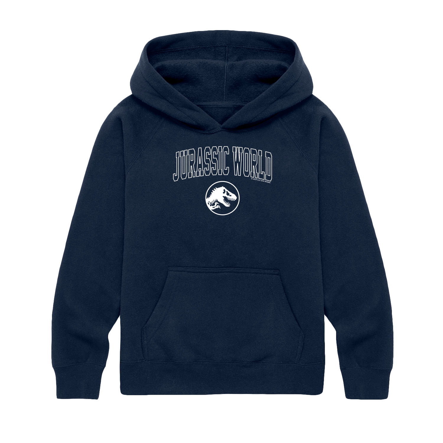 Jurassic World - JW Collegiate - Youth Boys Fleece Hoodie Sweatshirt ...