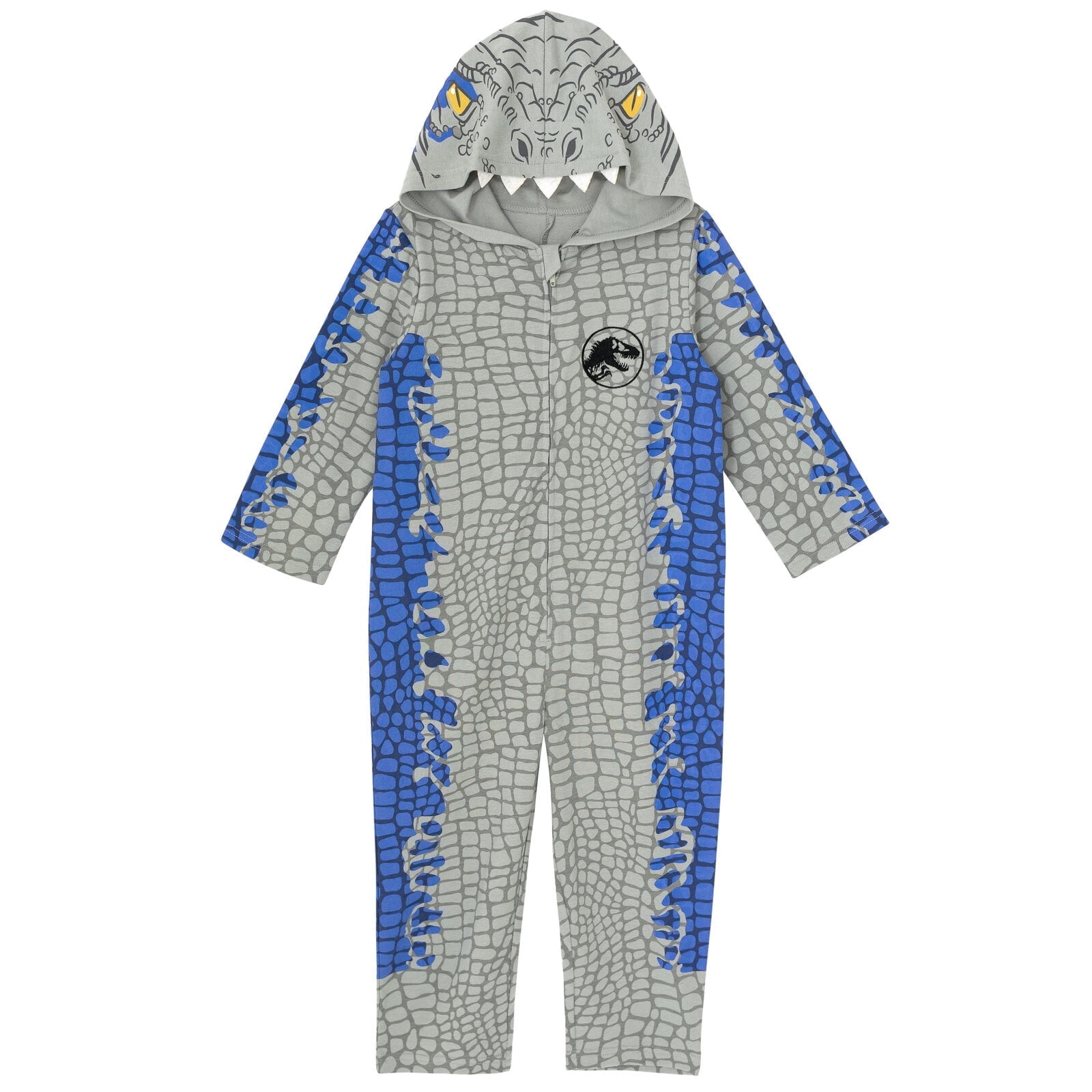 Jurassic World Jurassic Park Blue Little Boys Zip Up Cosplay Coverall ...