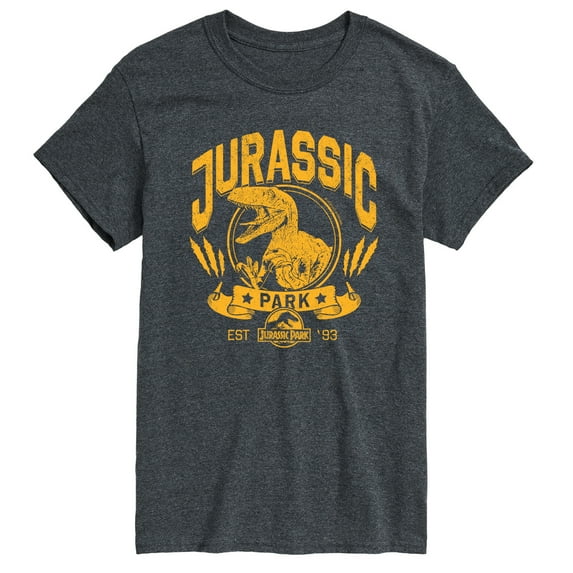 Jurassic World - Jurassic Park Collegiate - Men's Short Sleeve Graphic ...