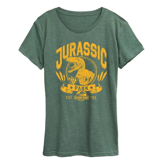 Jurassic World - Jurassic Park Collegiate - Women's Short Sleeve ...