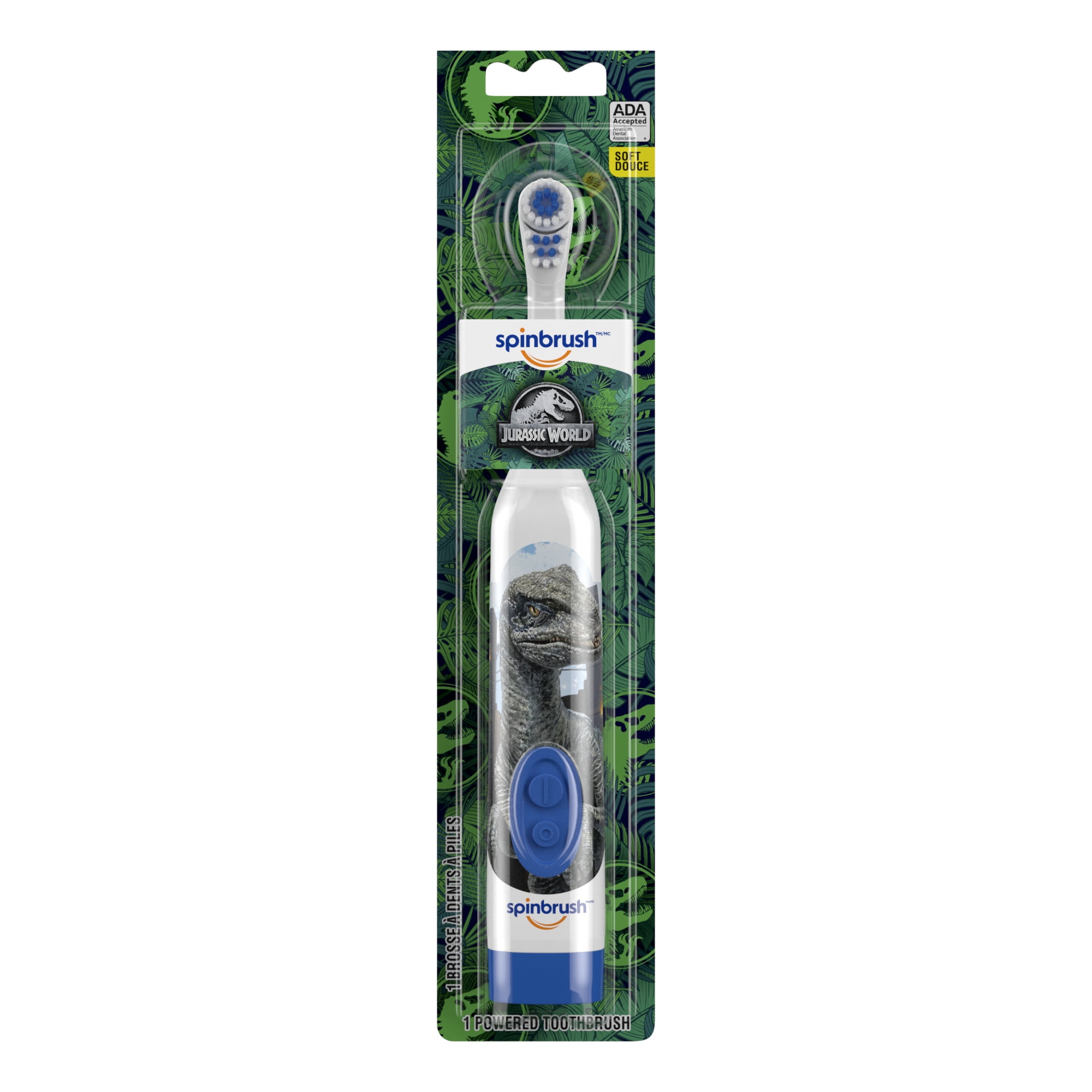 Jurassic World Kid’s Spinbrush Electric Toothbrush, Battery Powered ...