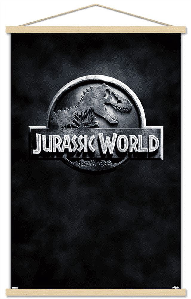 Jurassic World - Logo Wall Poster with Wooden Magnetic Frame, 22.375" x ...