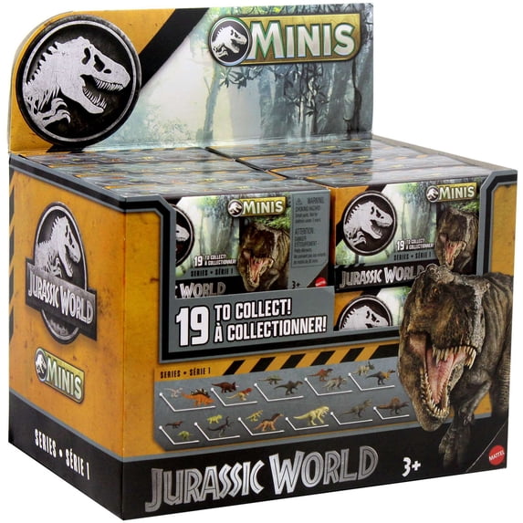 Jurassic World MINIS 2025 Series 1 Mystery Box (24 Packs, Version 2 ...