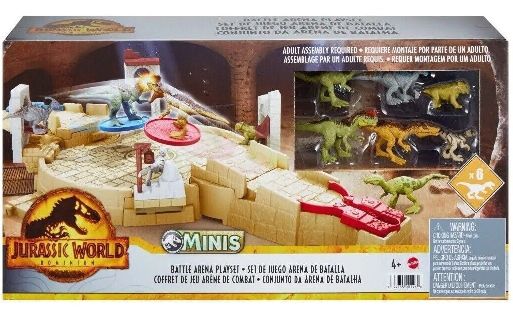 Jurassic World Dominion Mini Dinosaur Figures Toys Action Battle Arena ...
