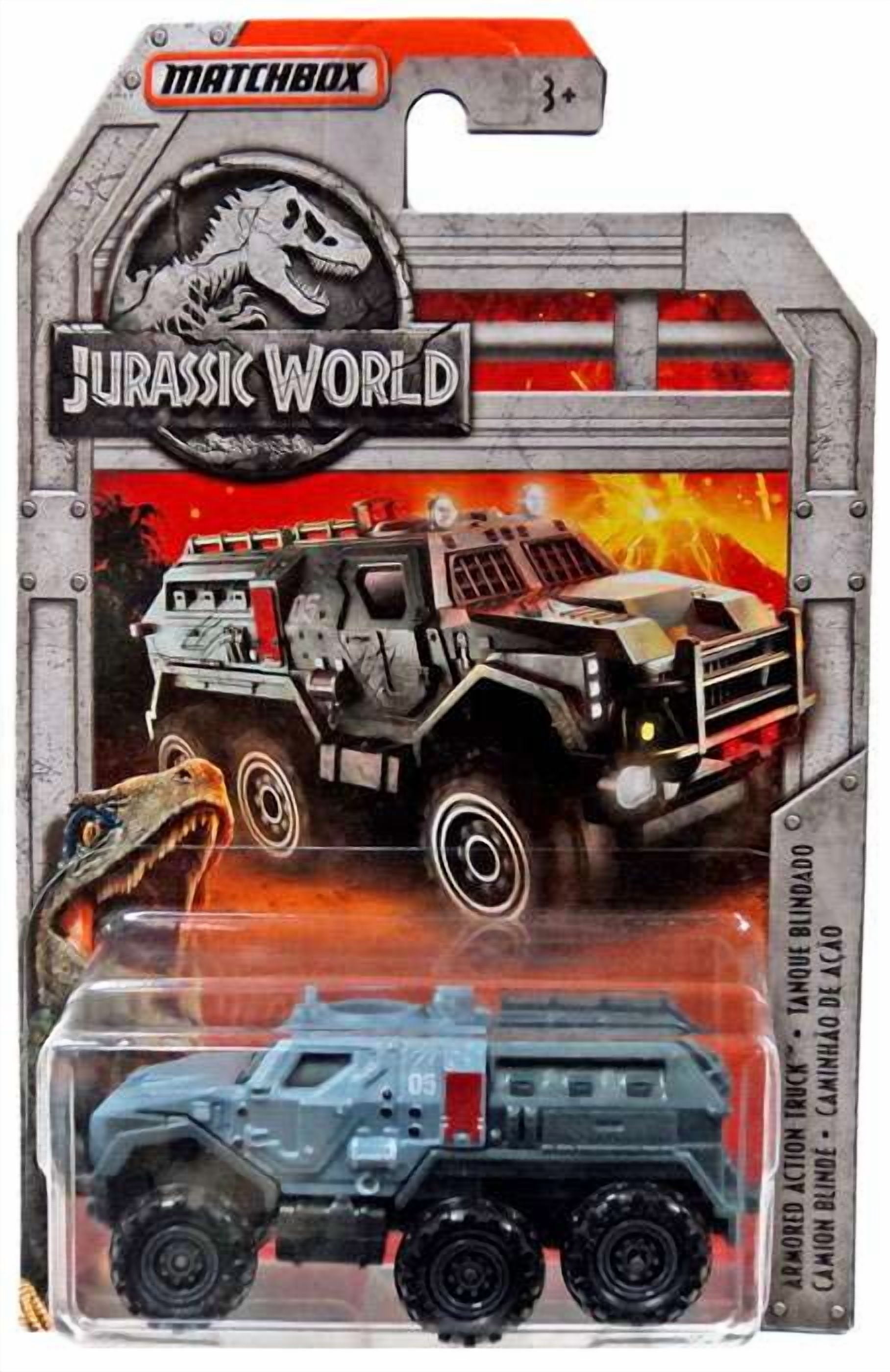 Jurassic World Matchbox Armored Action Truck Diecast Vehicle - Walmart.com