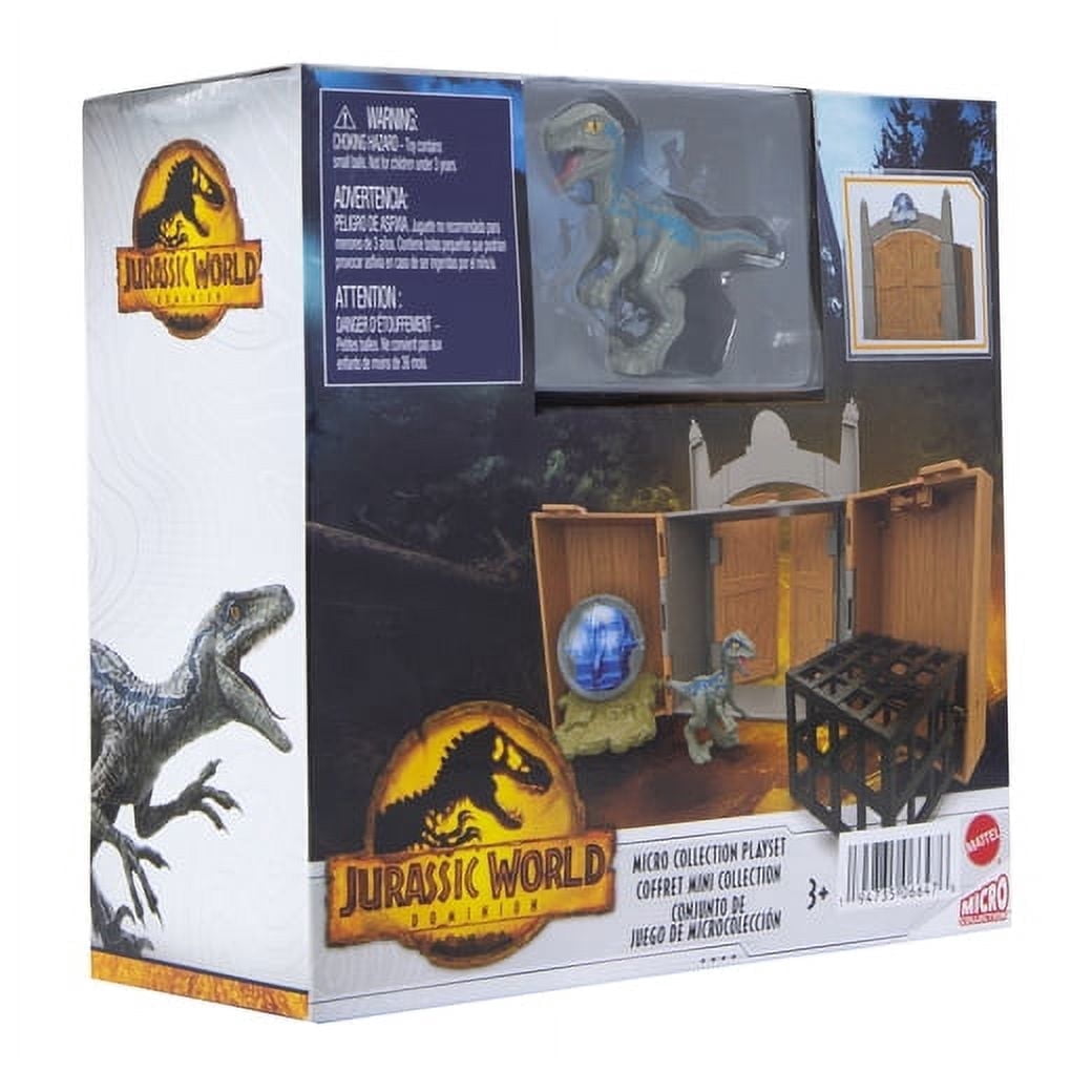 Mattel Jurassic World Chaos Playset, Micro Collection Toy, Mini ...