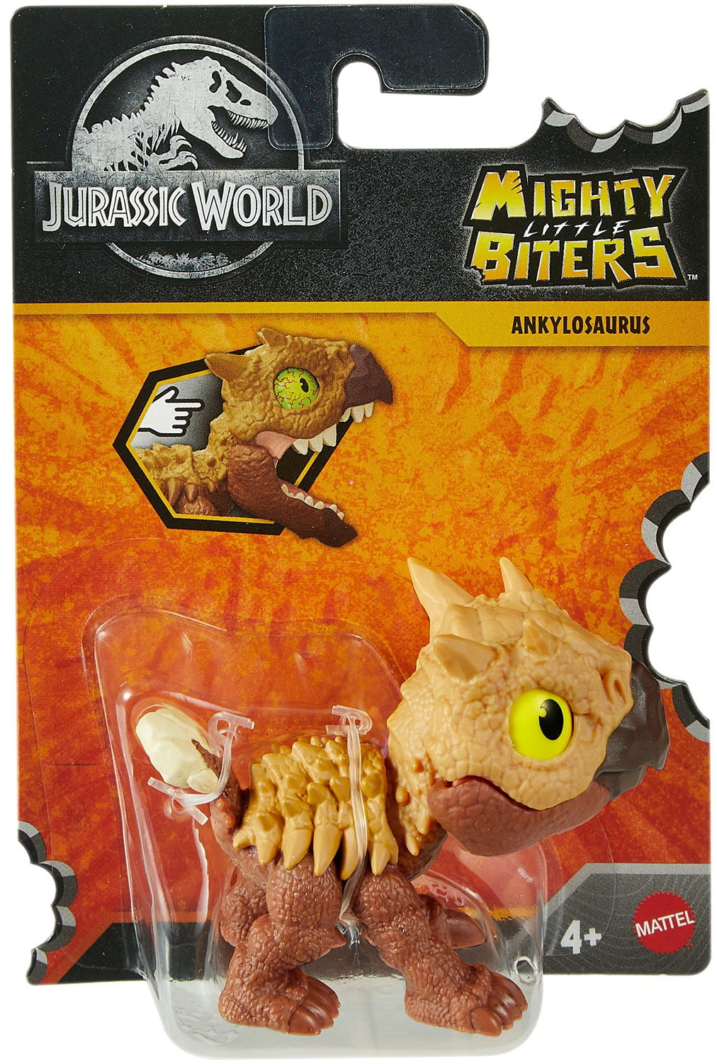 Jurassic World Mighty Little Biters Ankylosaurus Mini Figure - Walmart.com