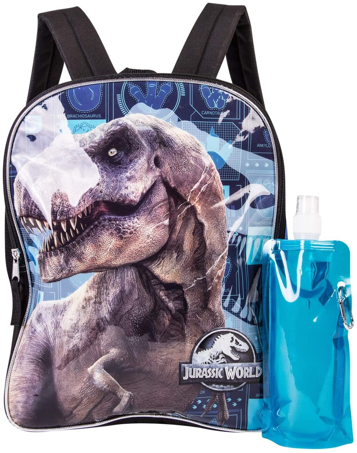 Jurassic World Mini 11" Backpack Blue The Last Raptor Velociraptor Boys ...