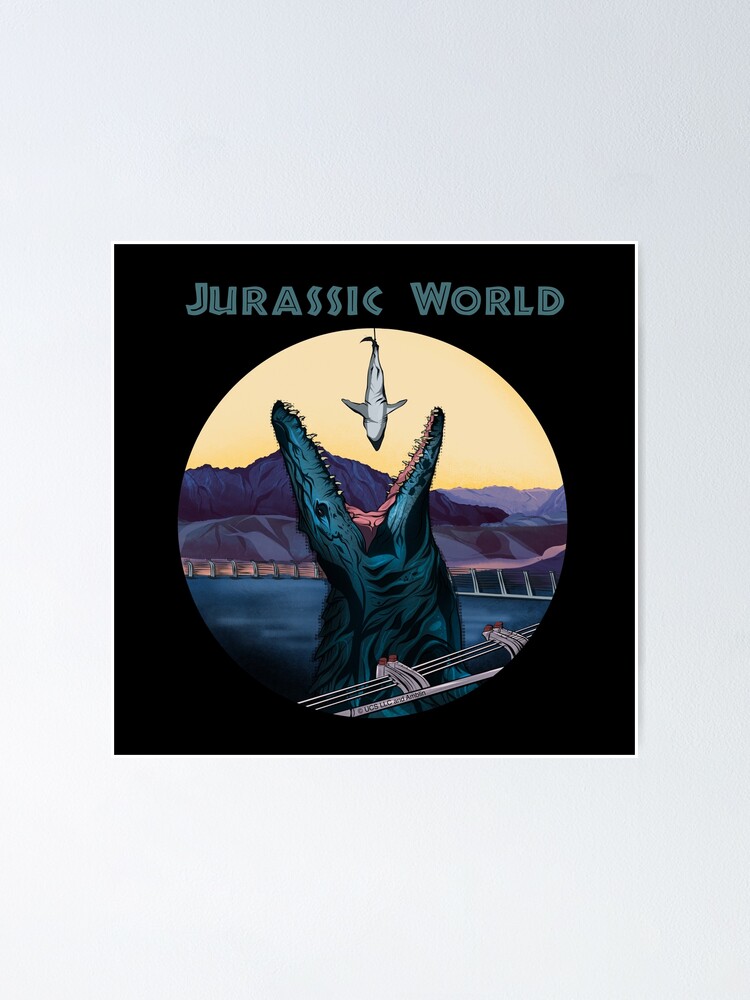 Jurassic World - Mosasaurus Feeding Show Fashion Art Decor Frame ...