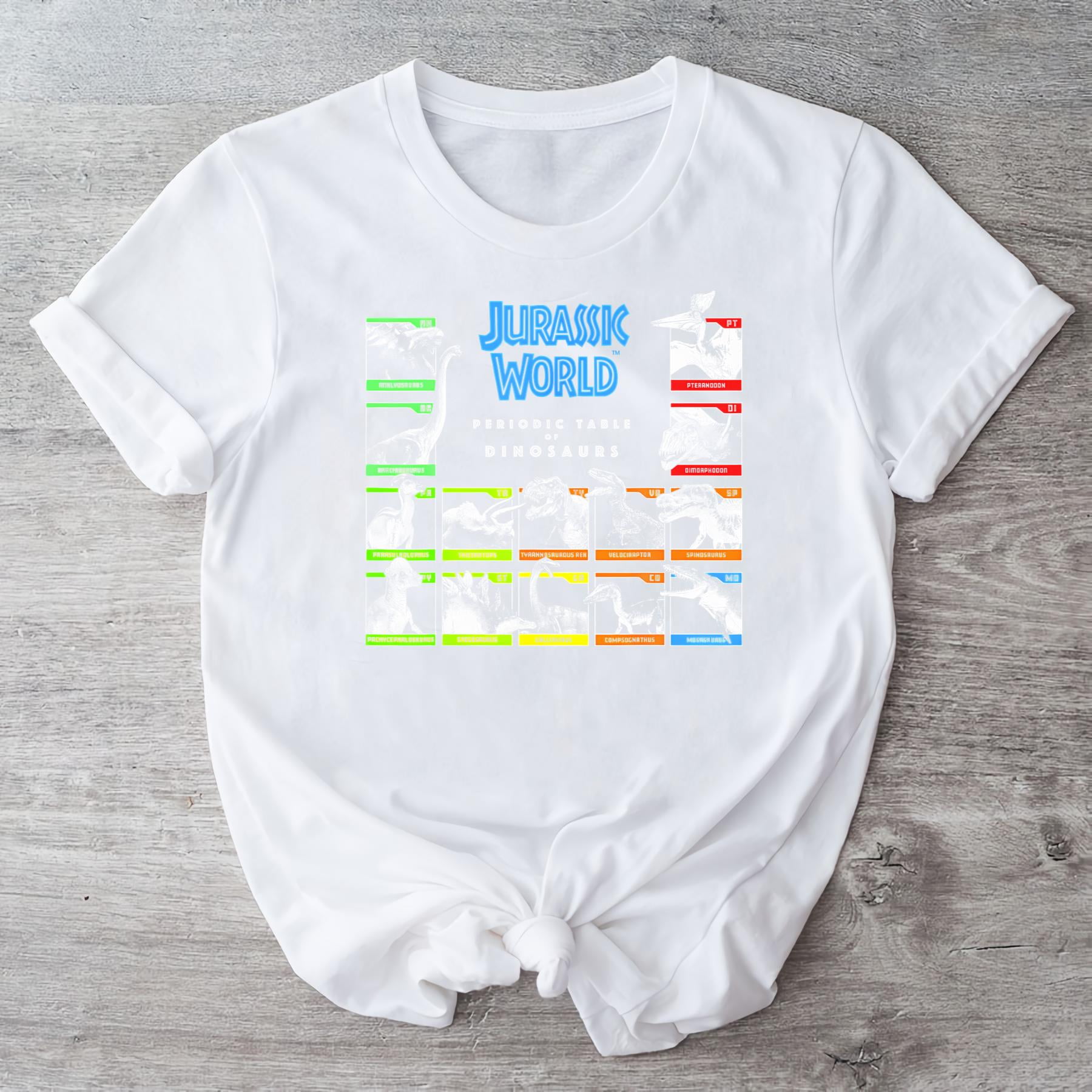 Jurassic World Periodic Table of Dinosaurs Graphic T-Shirt-TH41910 ...