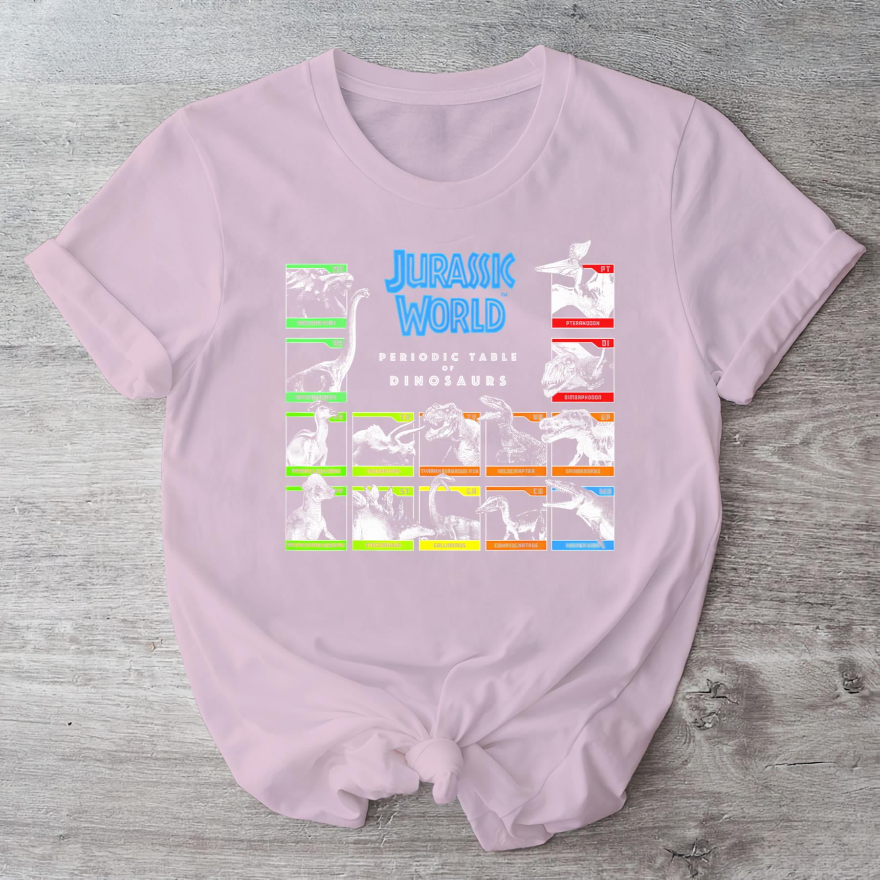 Jurassic World Periodic Table of Dinosaurs Graphic T-Shirt-TH41910 ...