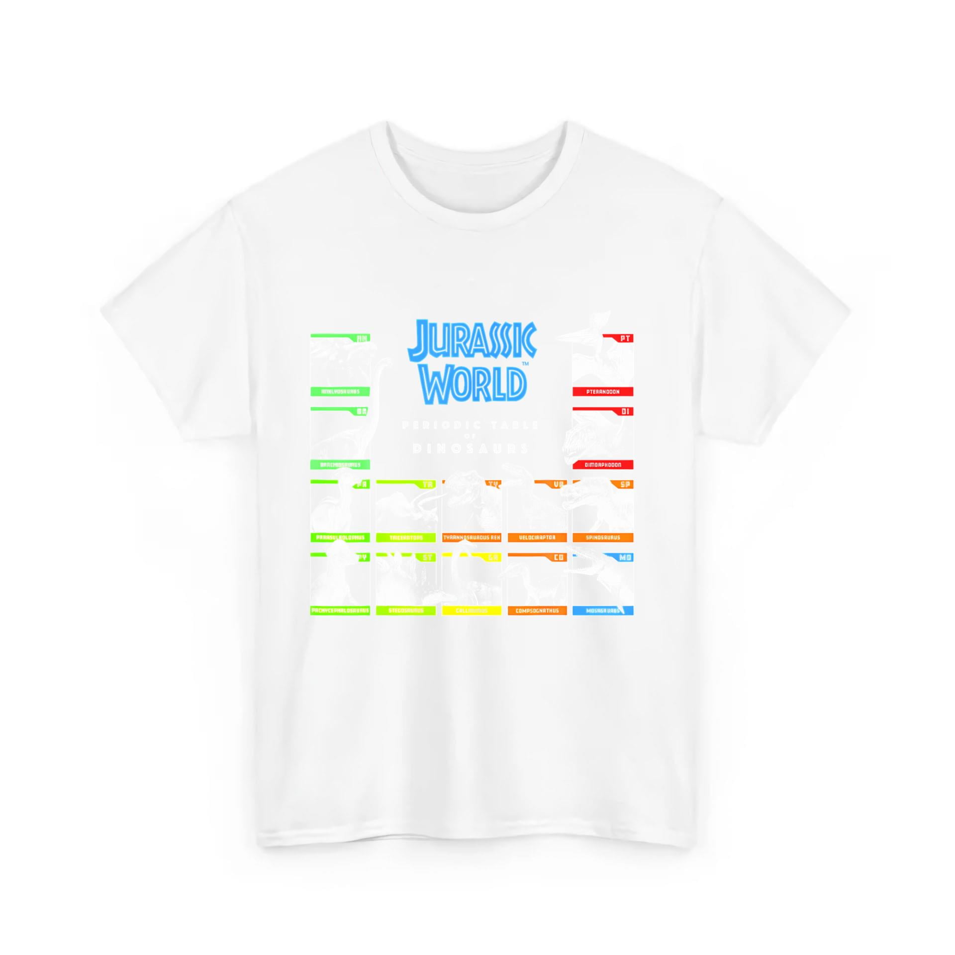 Jurassic World Periodic Table of Dinosaurs Graphic T-Shirt - Walmart.com