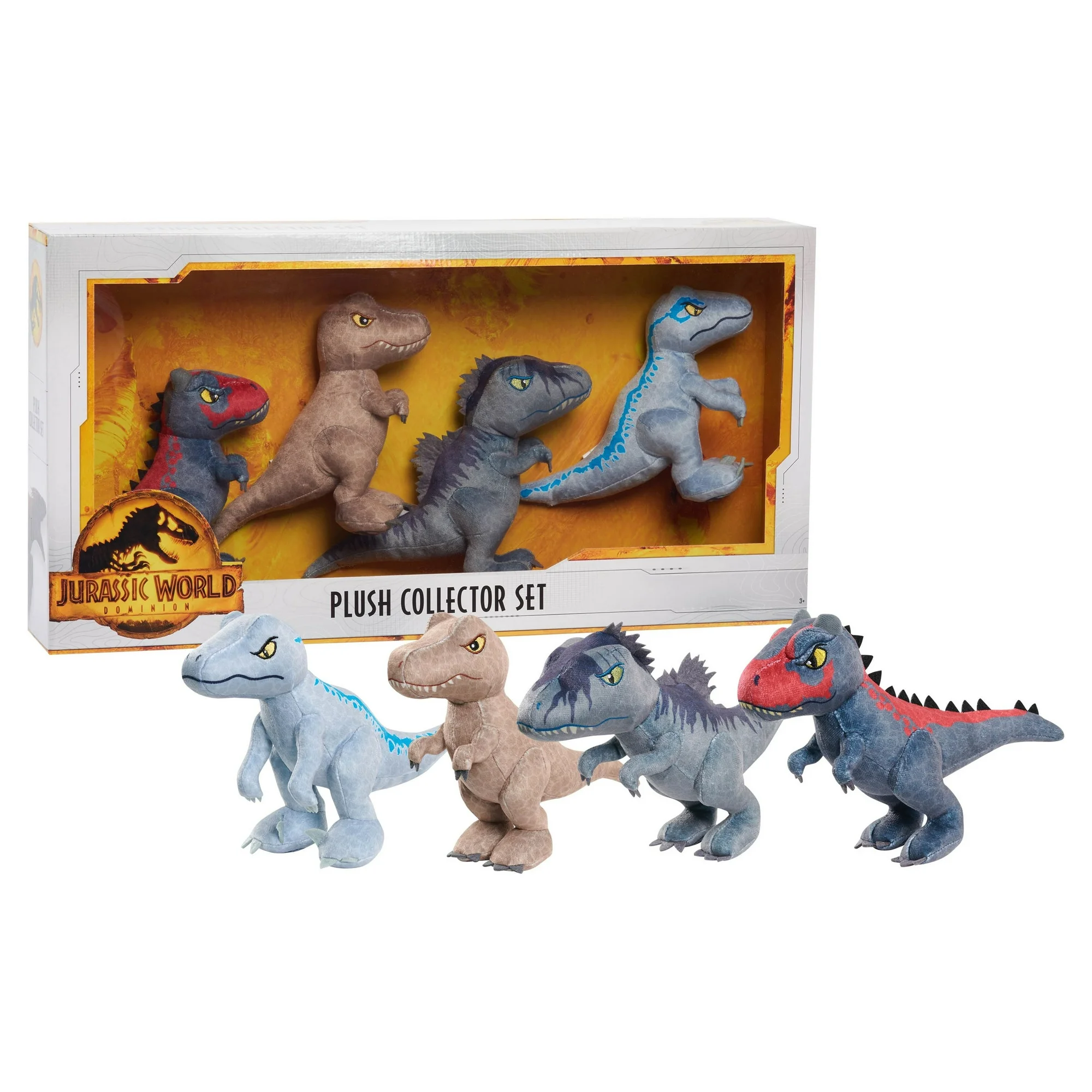 Jurassic World Plush Stuffed Animals Dinosaur Collector Set, Walmart ...