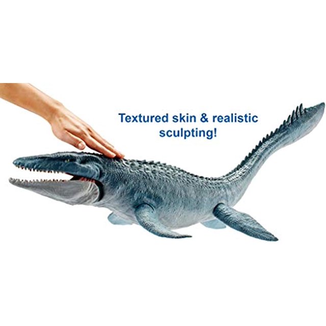Jurassic World Colossal Dinosaur - Real Feel Mosasaurus Action Figure ...