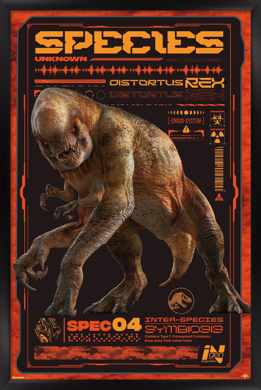 Jurassic World: Rebirth (2025) - Distortus Rex Wall Poster, 14.725" x ...