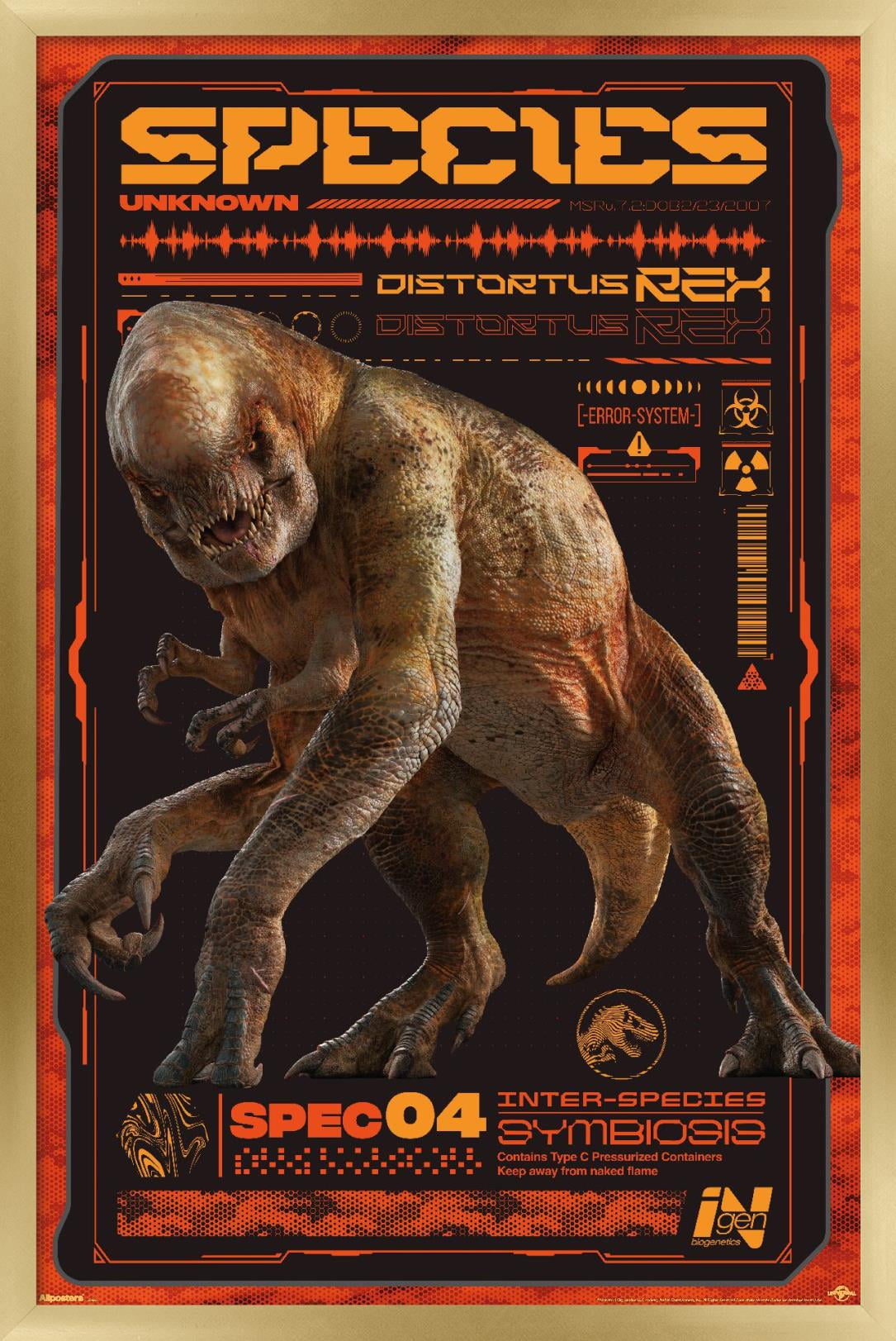 Jurassic World: Rebirth (2025) - Distortus Rex Wall Poster, 22.375" x ...
