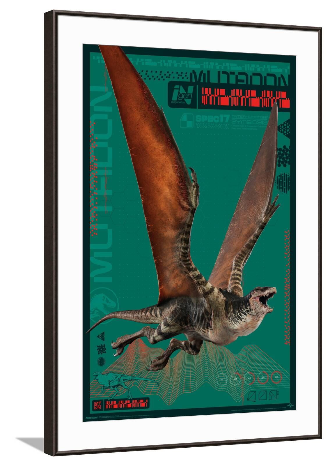 Jurassic World: Rebirth (2025) - Mutadon Canvas Wall Poster, 22.375" x ...