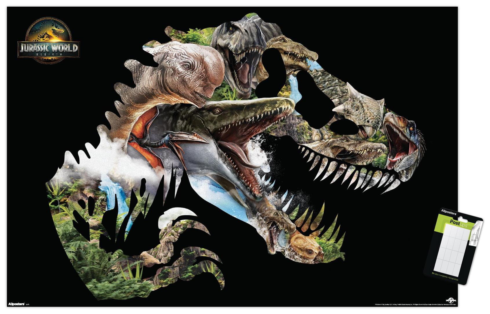 Jurassic World: Rebirth (2025) - T. Rex Silhouette Wall Poster, 14.725 ...