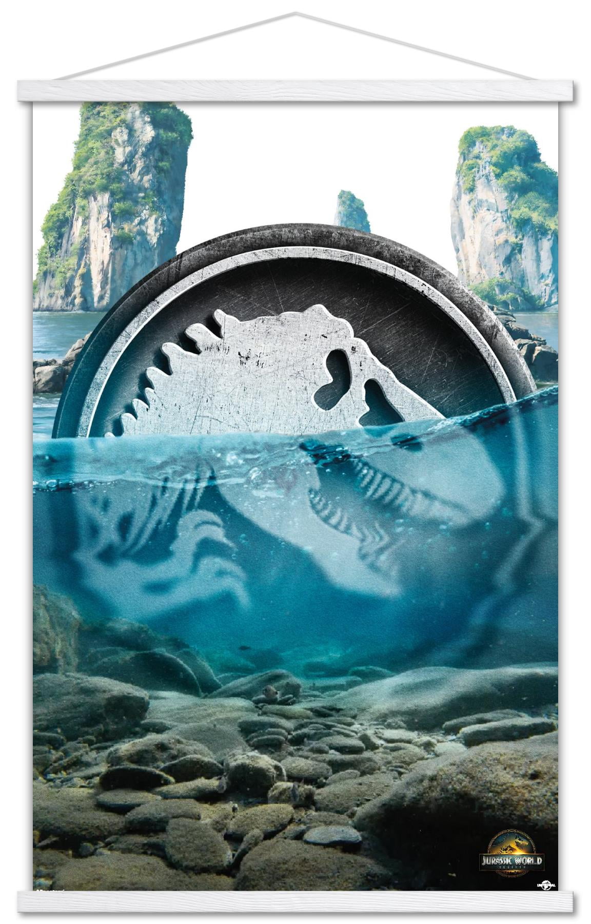 Jurassic World: Rebirth (2025) - Water Logo Wall Poster with Magnetic ...