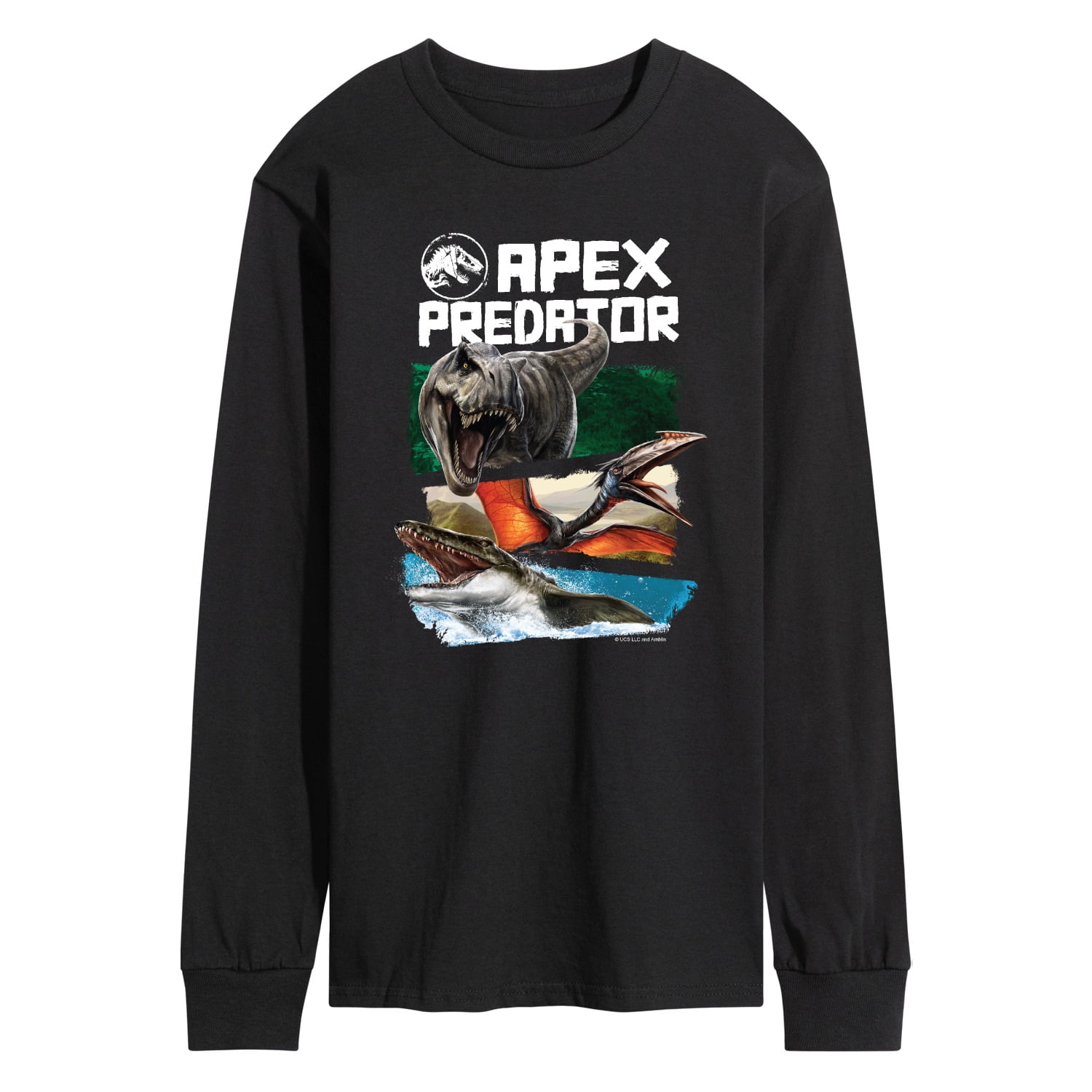 Jurassic World: Rebirth - Apex Predator - Men's Long Sleeve Graphic T-Shirt - Walmart.com