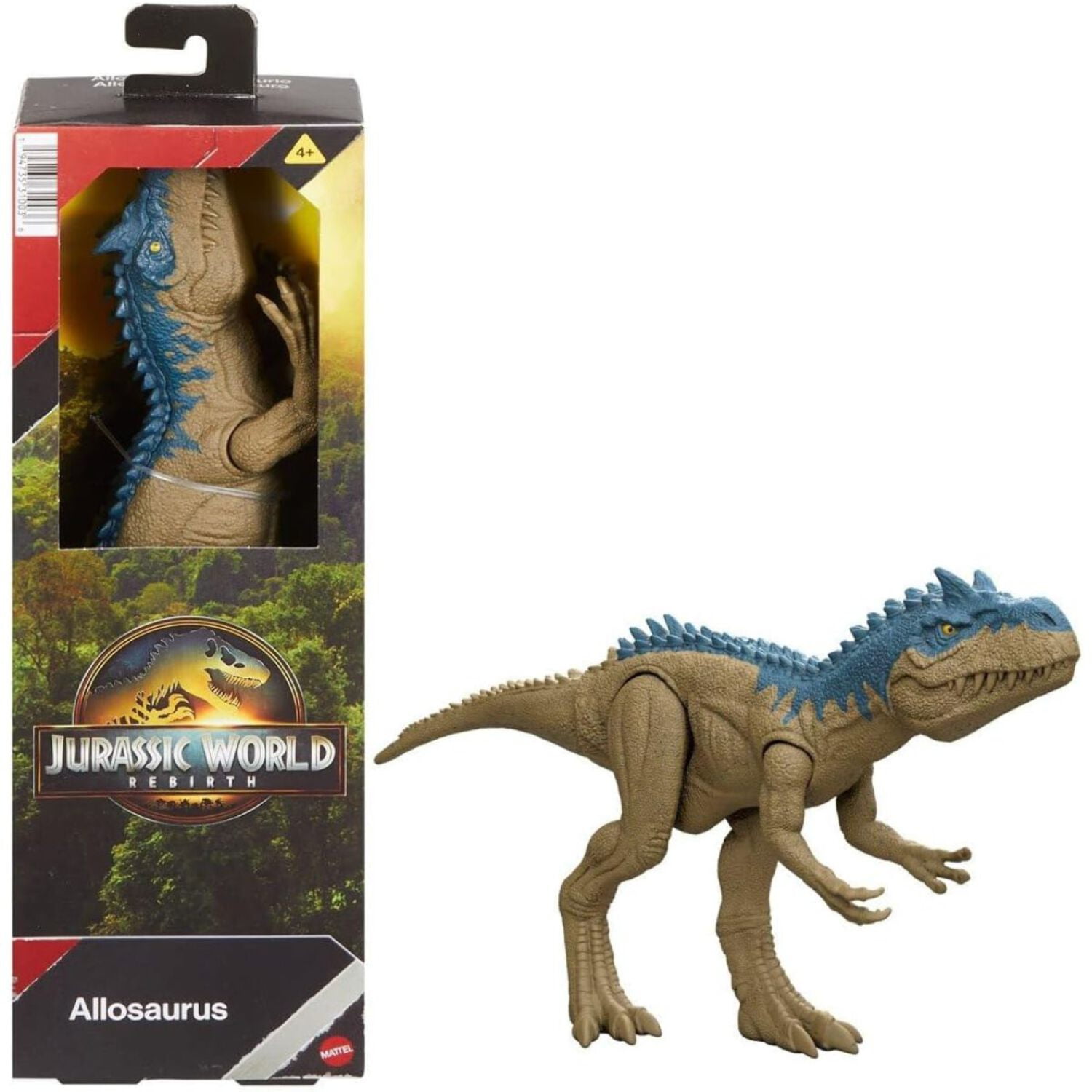 Jurassic World Rebirth Basic 12" Allosaurus Action Figure - Walmart.com
