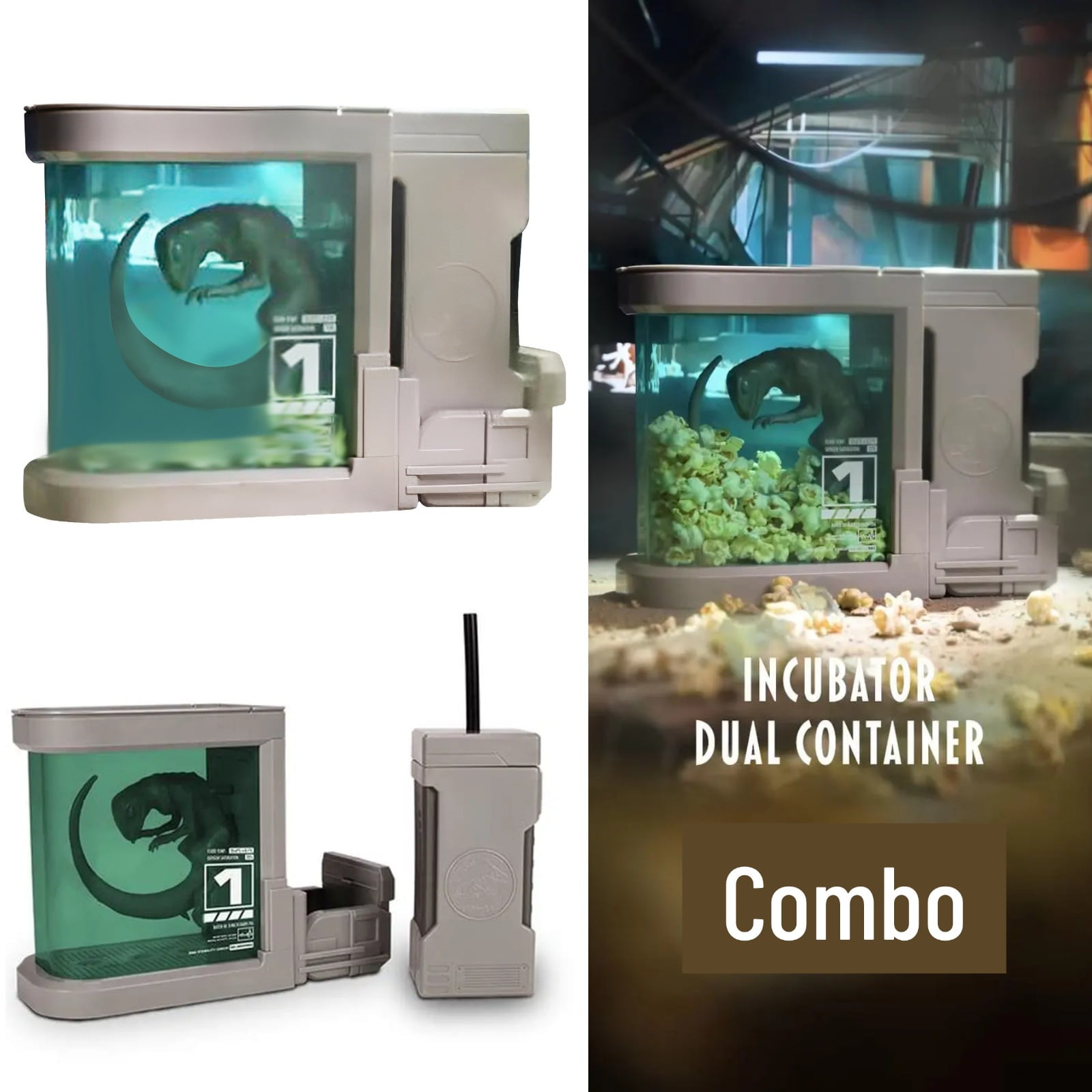 Jurassic World Rebirth Incubator Dual Container Popcorn Bucket & Sipper ...