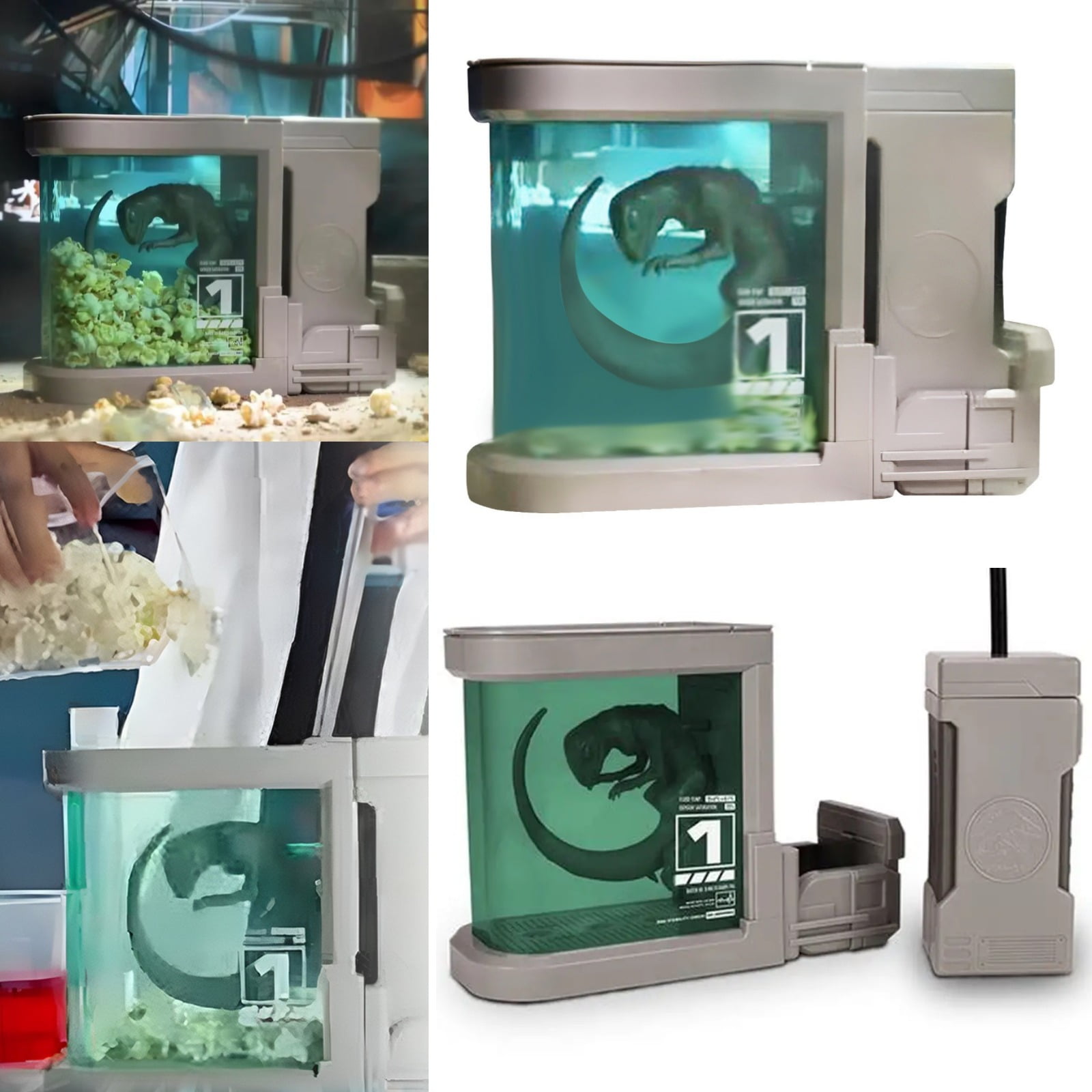 Jurassic World Rebirth Incubator Dual Container Popcorn Bucket & Sipper ...