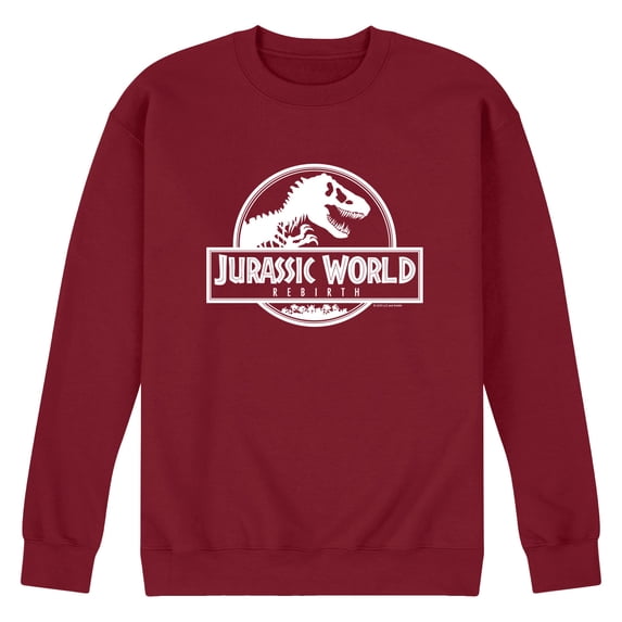 Jurassic World: Rebirth - Logo White - Men's Crew Fleece Sweatshirt ...