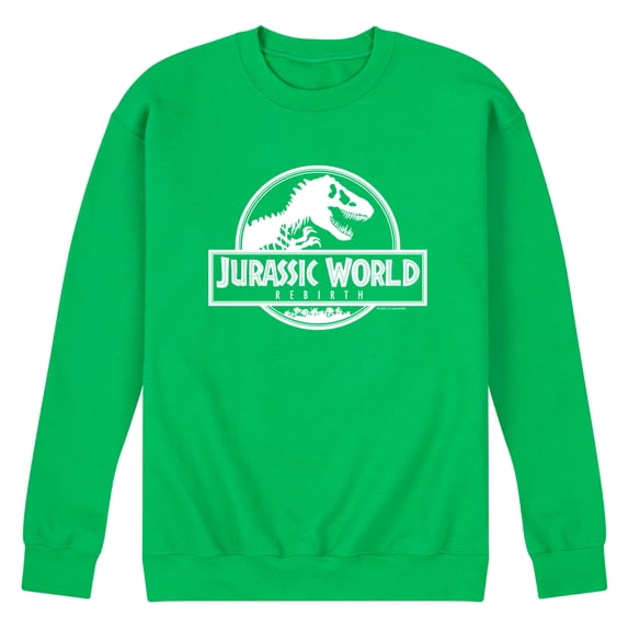 Jurassic World: Rebirth - Logo White - Men's Crew Fleece Sweatshirt ...