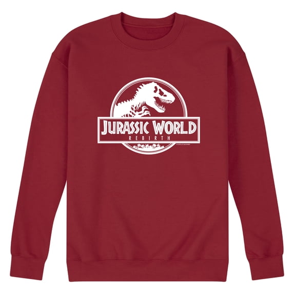 Jurassic World: Rebirth - Logo White - Men's Crew Fleece Sweatshirt ...
