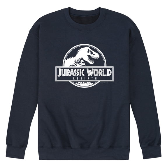 Jurassic World: Rebirth - Logo White - Men's Crew Fleece Sweatshirt ...