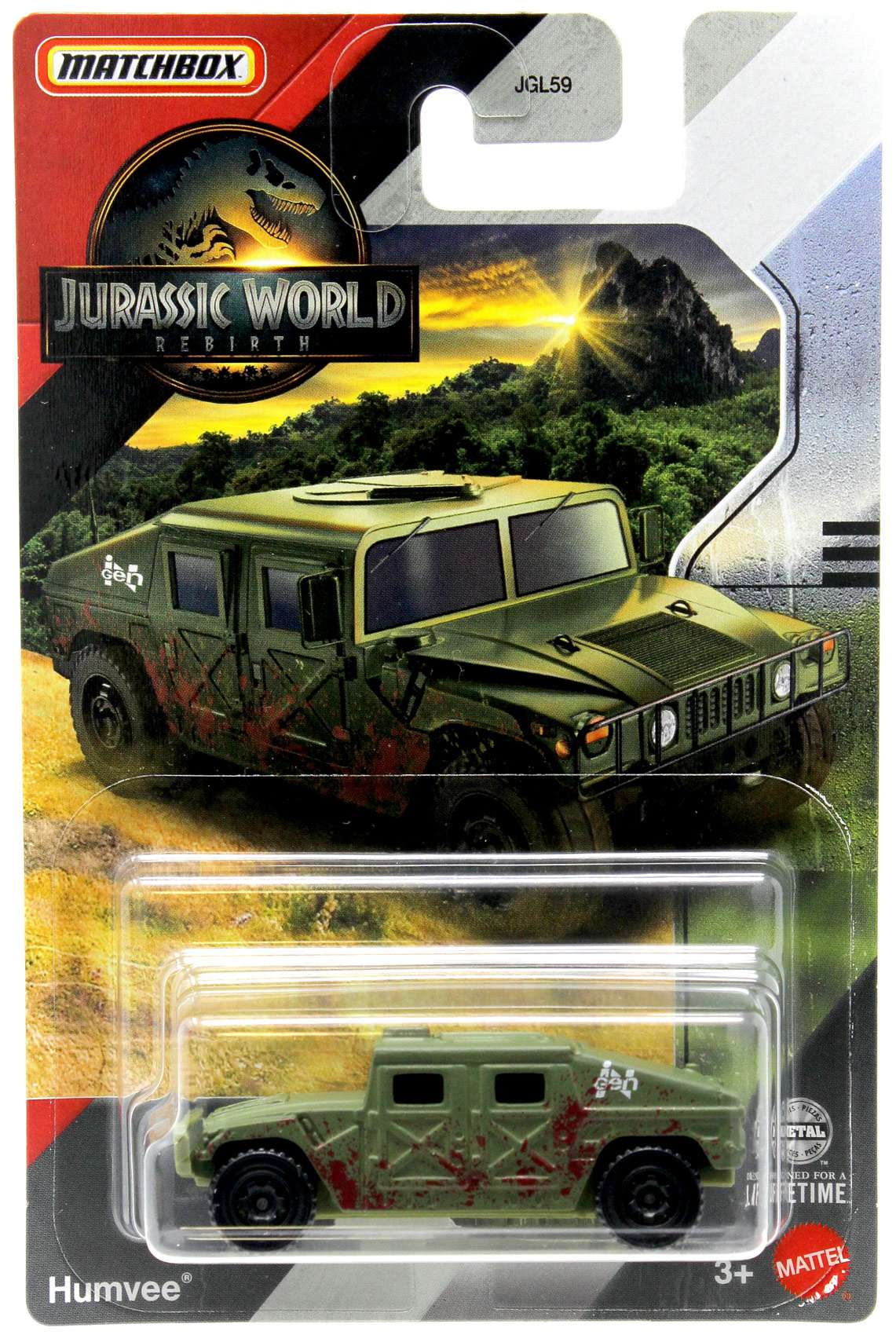 Jurassic World Rebirth Matchbox Humvee Die Cast Vehicle - Walmart.com
