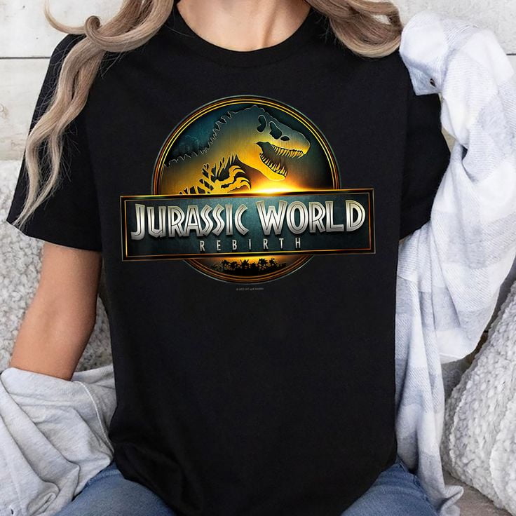 Jurassic World Rebirth Movie Logo T-Shirt Unisex, Sizes S-5XL, Tbun ...