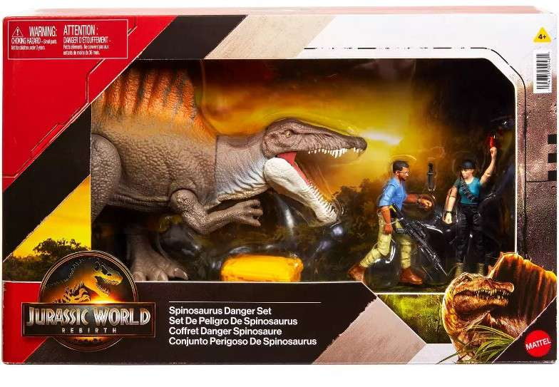 Jurassic World Rebirth Storypack with Exclusive Spinosaurus, 2 Human ...