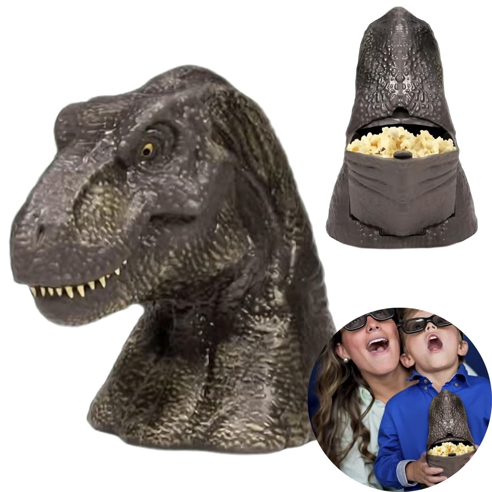 Jurassic World Rebirth T-Rex Popcorn Bucket (10.63 Inches) Large 3D ...
