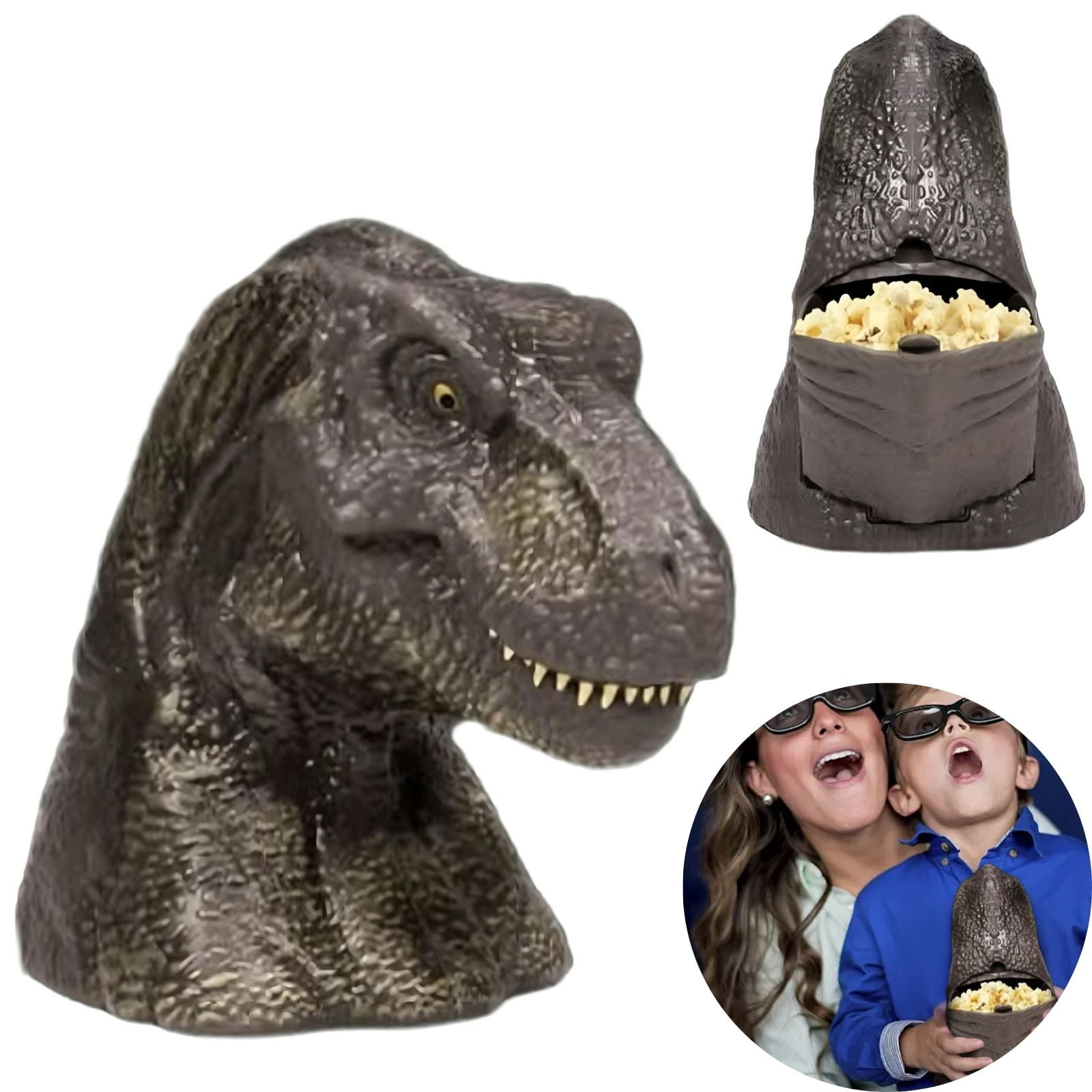Jurassic World Rebirth T-Rex Popcorn Bucket,3D Dinosaur Popcorn Bucket ...