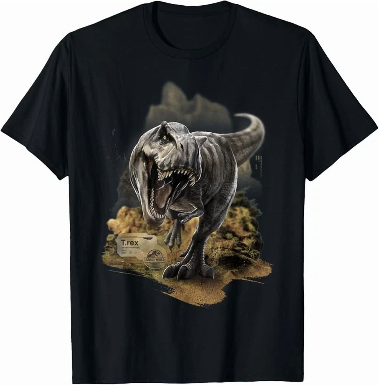Jurassic World Rebirth Tyrannosaurus On The Attack For Adult S-4XL T-Shirt - Walmart.com