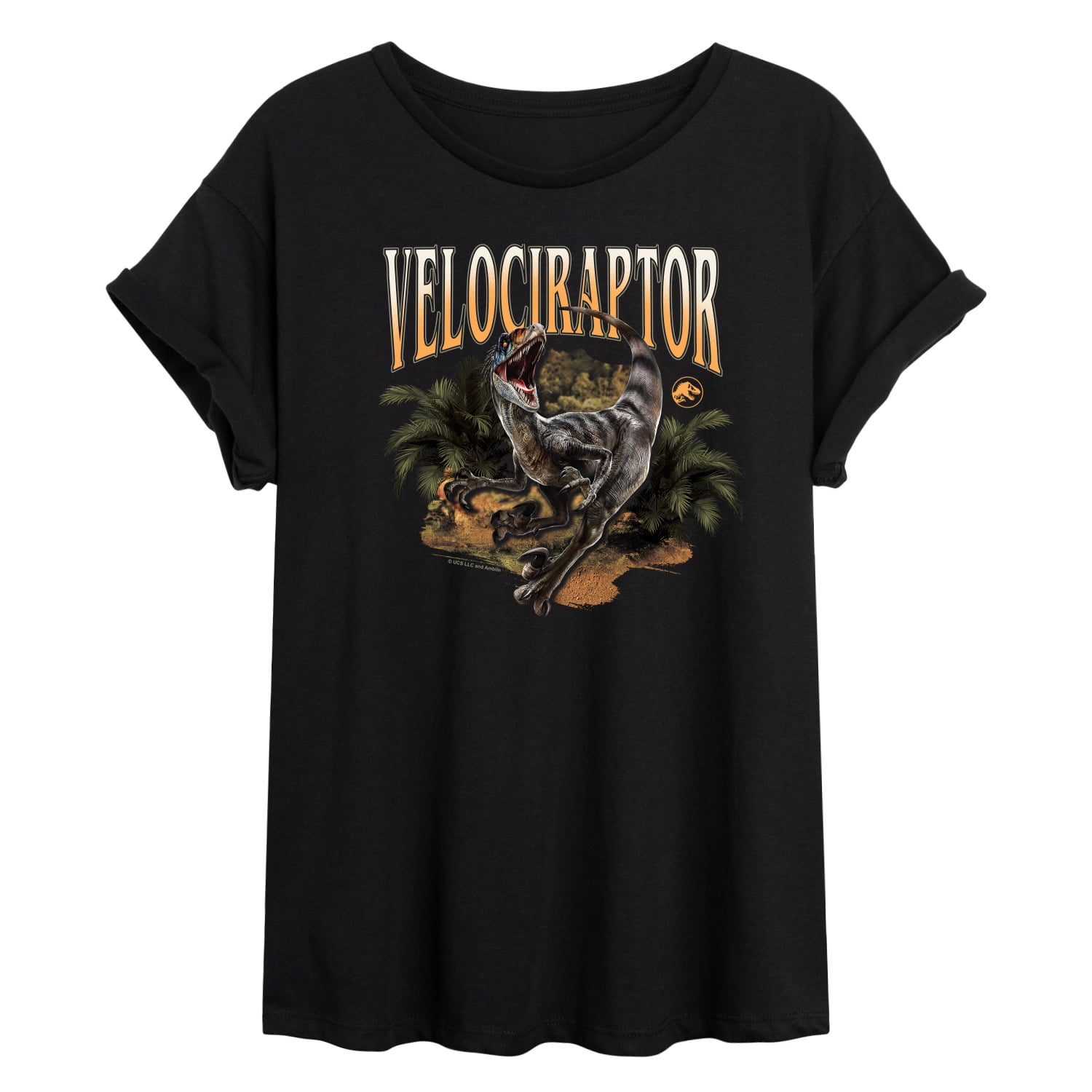 Jurassic World: Rebirth - Velociraptor - Women's Oversized Graphic T ...