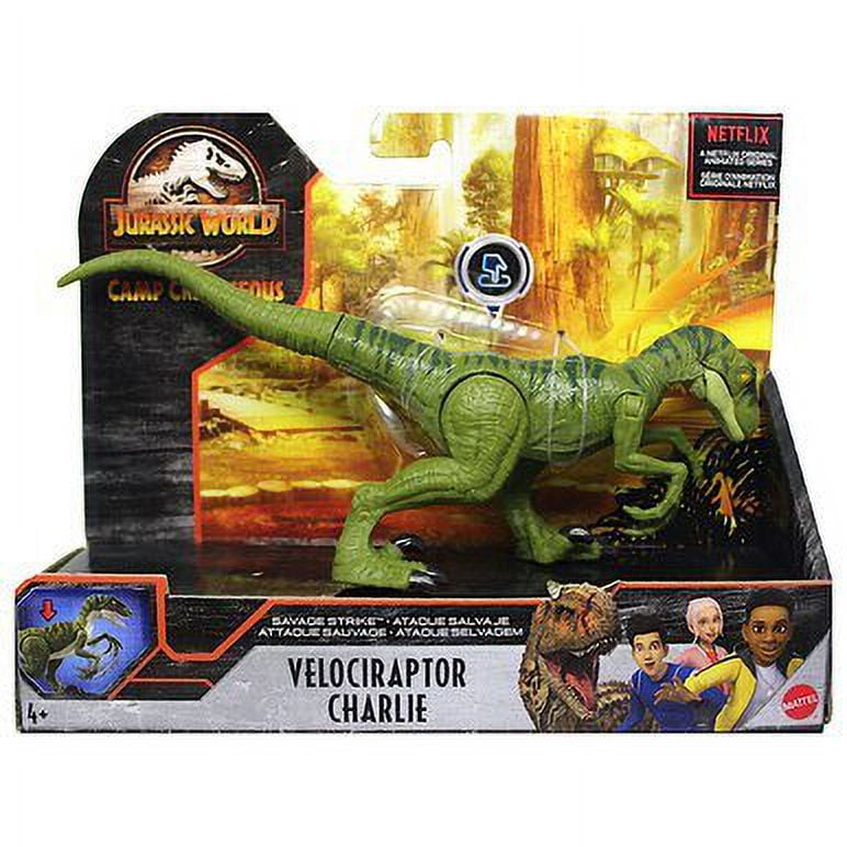 Jurassic World Velociraptor Charlie Camp Cretaceous Savage Strike ...