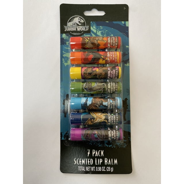 Jurassic World Scented Lip Balms, 7 Pack, Multiple Flavors - Walmart ...