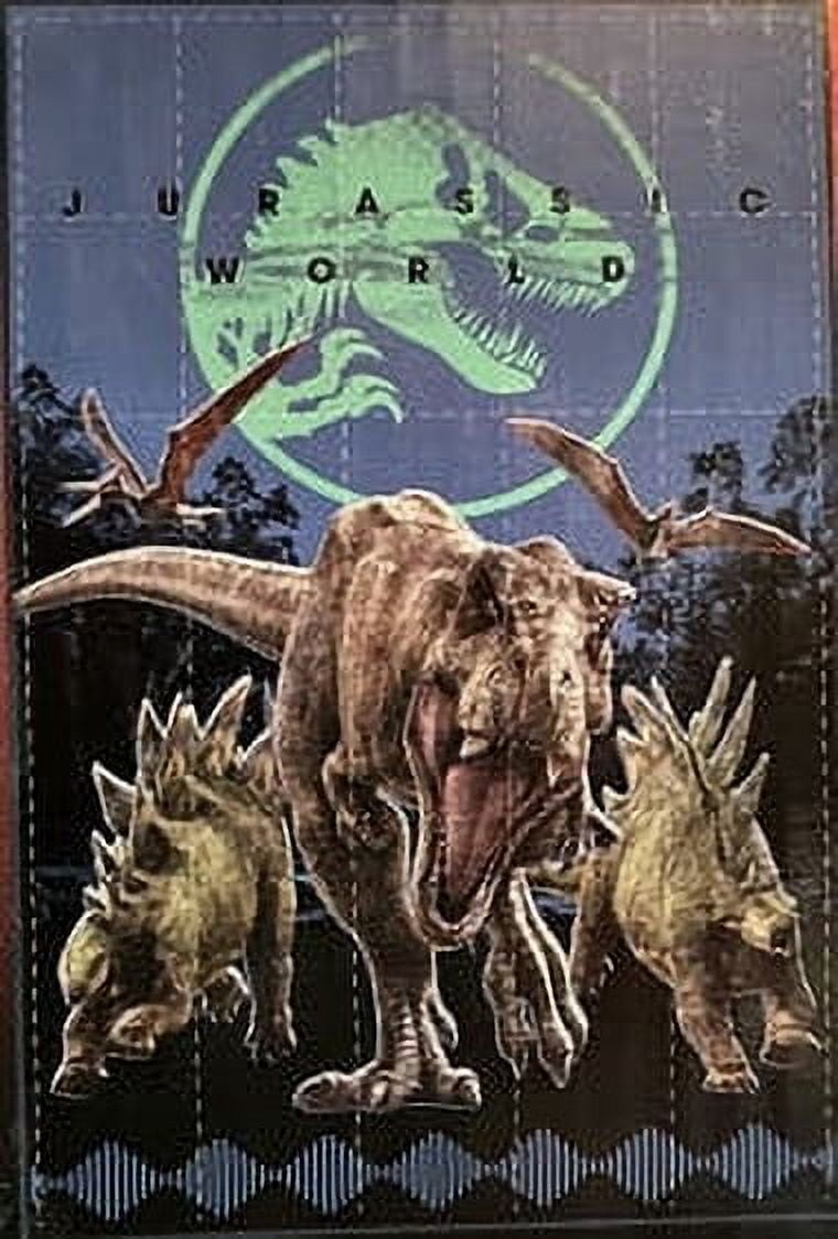 Jurassic World Dinosaur Plush Kids Blanket: 5lb Weighted 'Stampede ...