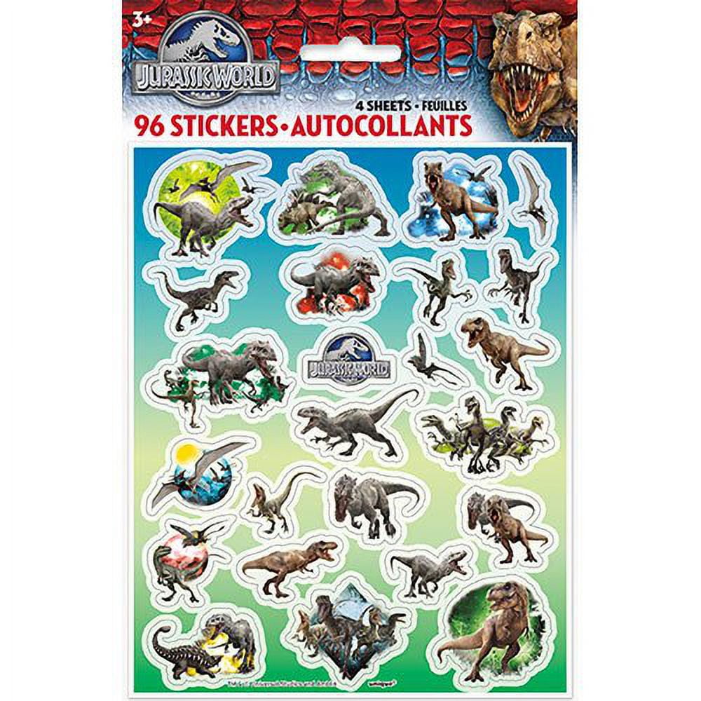 Jurassic World Stickers [4 Sheets] - Walmart.com