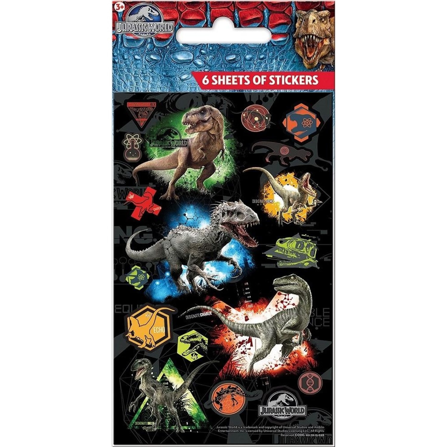 Jurassic World Stickers - Walmart Business Supplies