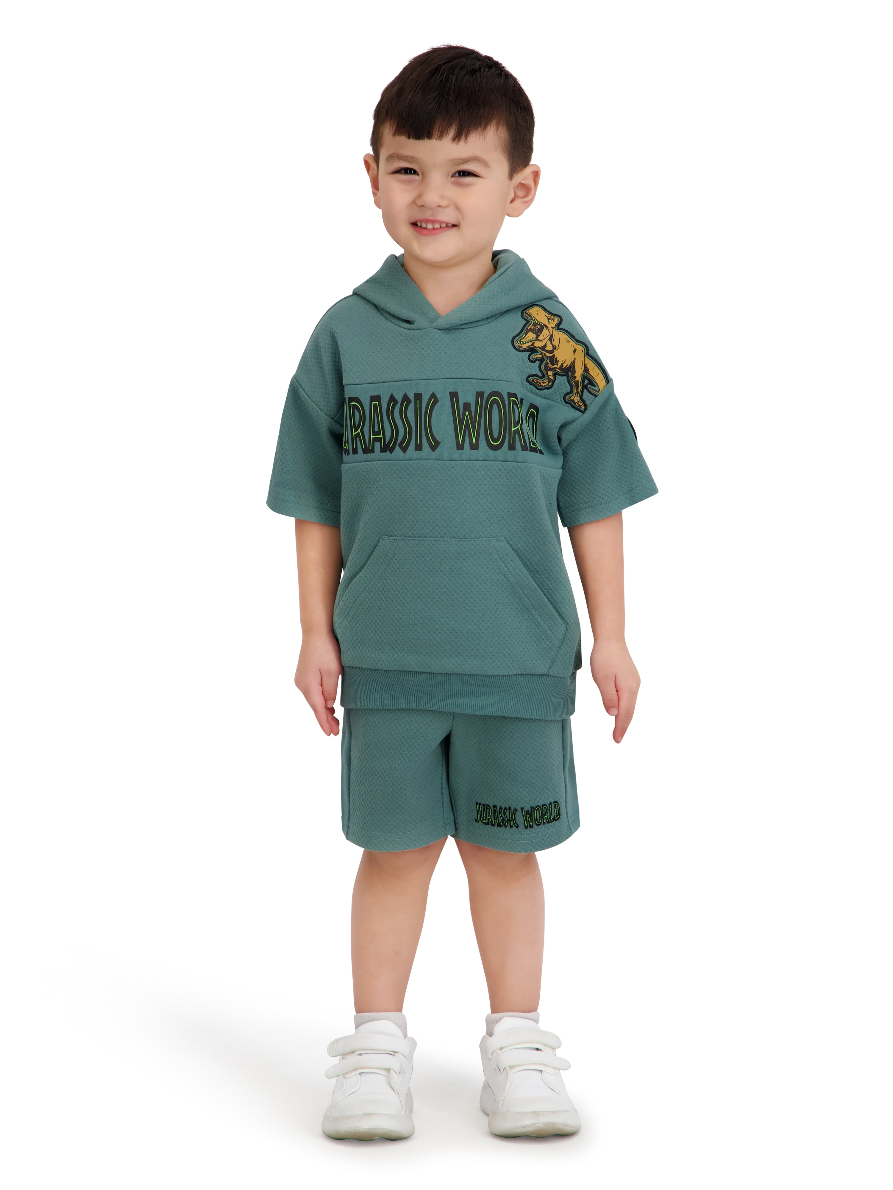 Jurassic World Toddler Boy Textured Knit Short Set, Sizes 12 Months-5T ...