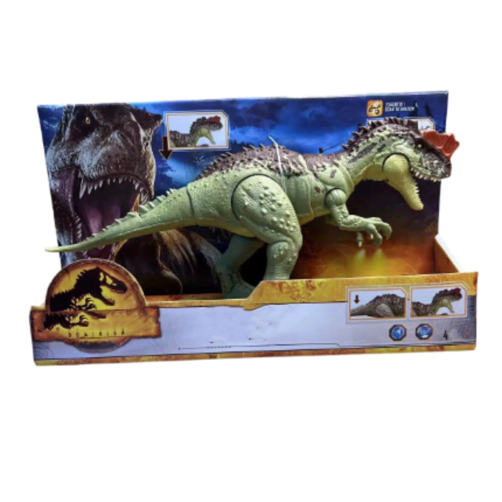Jurassic World Toy Siamese Dragon, Small Size, Attack Action Is The ...
