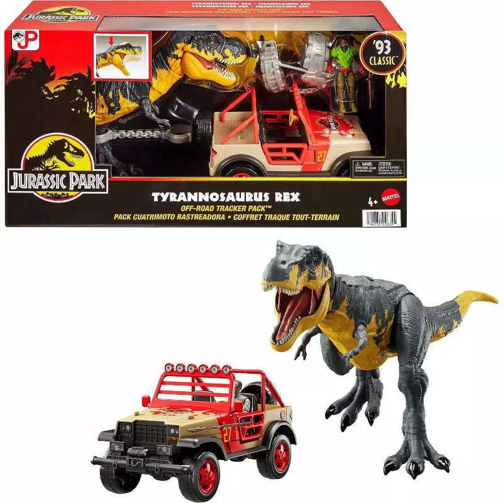 Jurassic World Tyrannosaurus Rex Off Road Tracker Figure Playset Toy ...