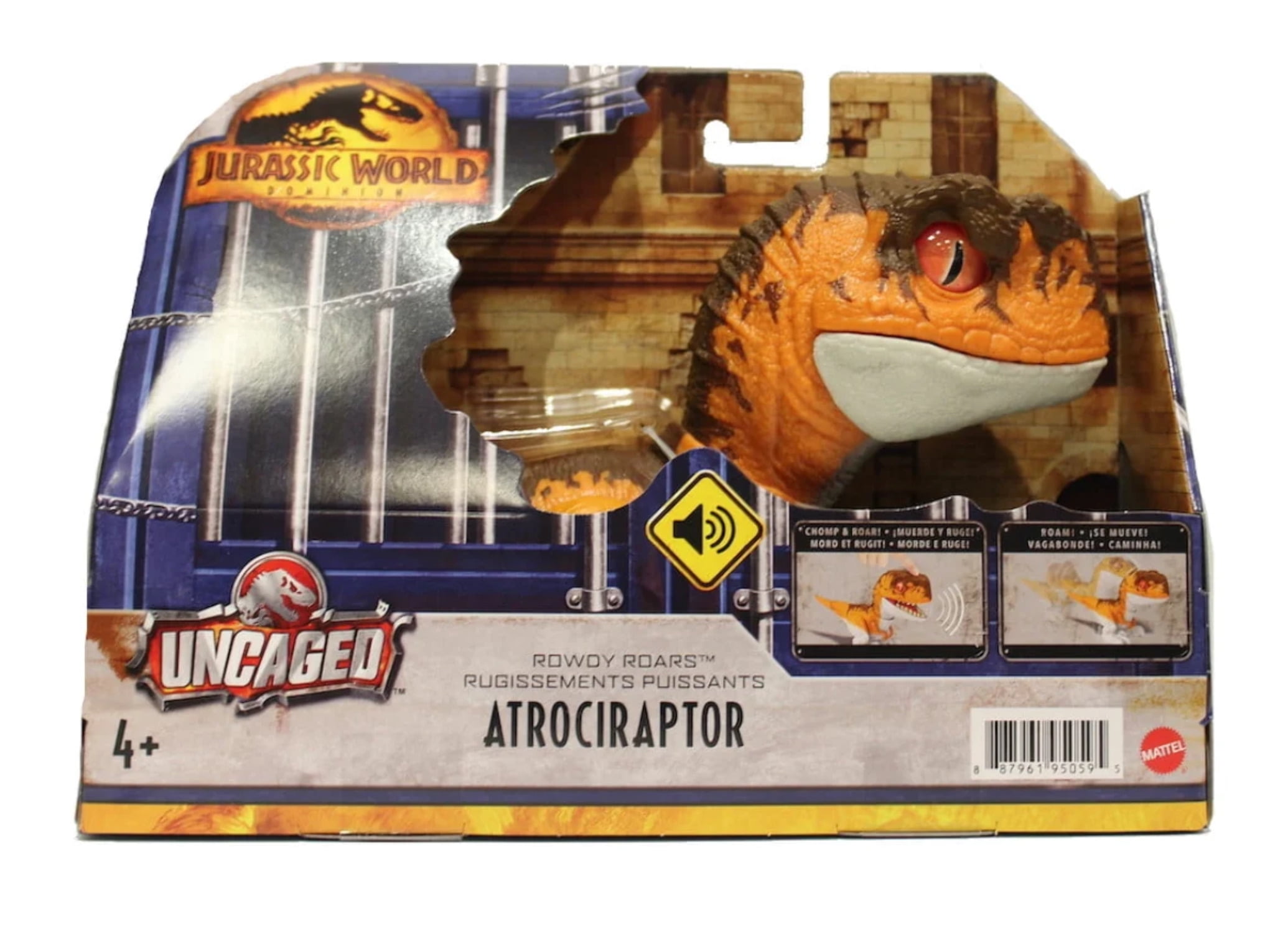 Jurassic World Uncaged Rowdy Roars Speed Atrociraptor Red Dino Action ...