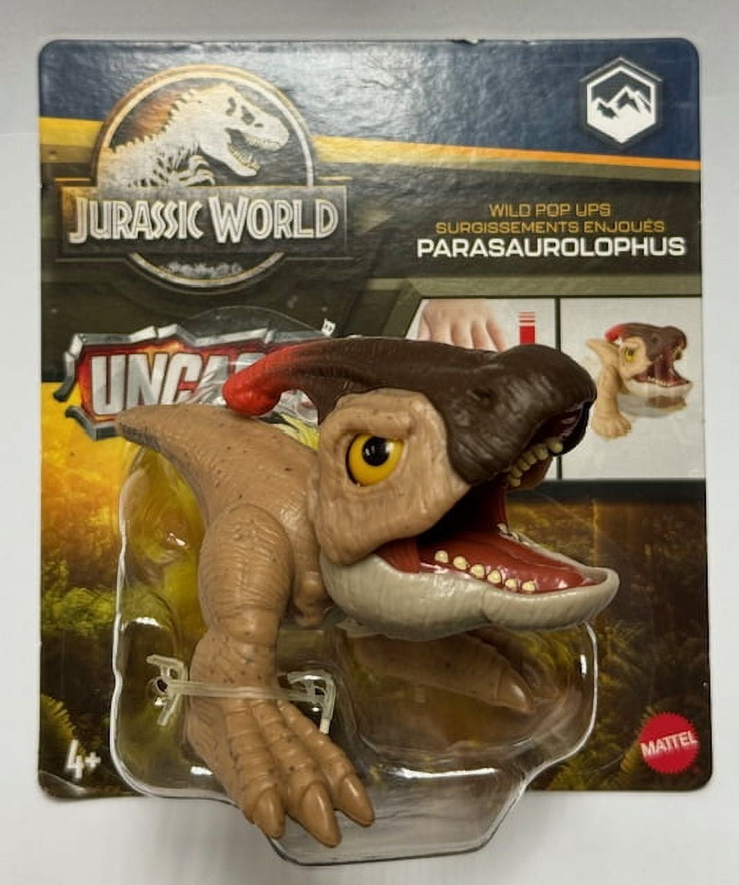 Jurassic World Uncaged Wild Pop Ups - PARASAUROLOPHUS (3 inch ...