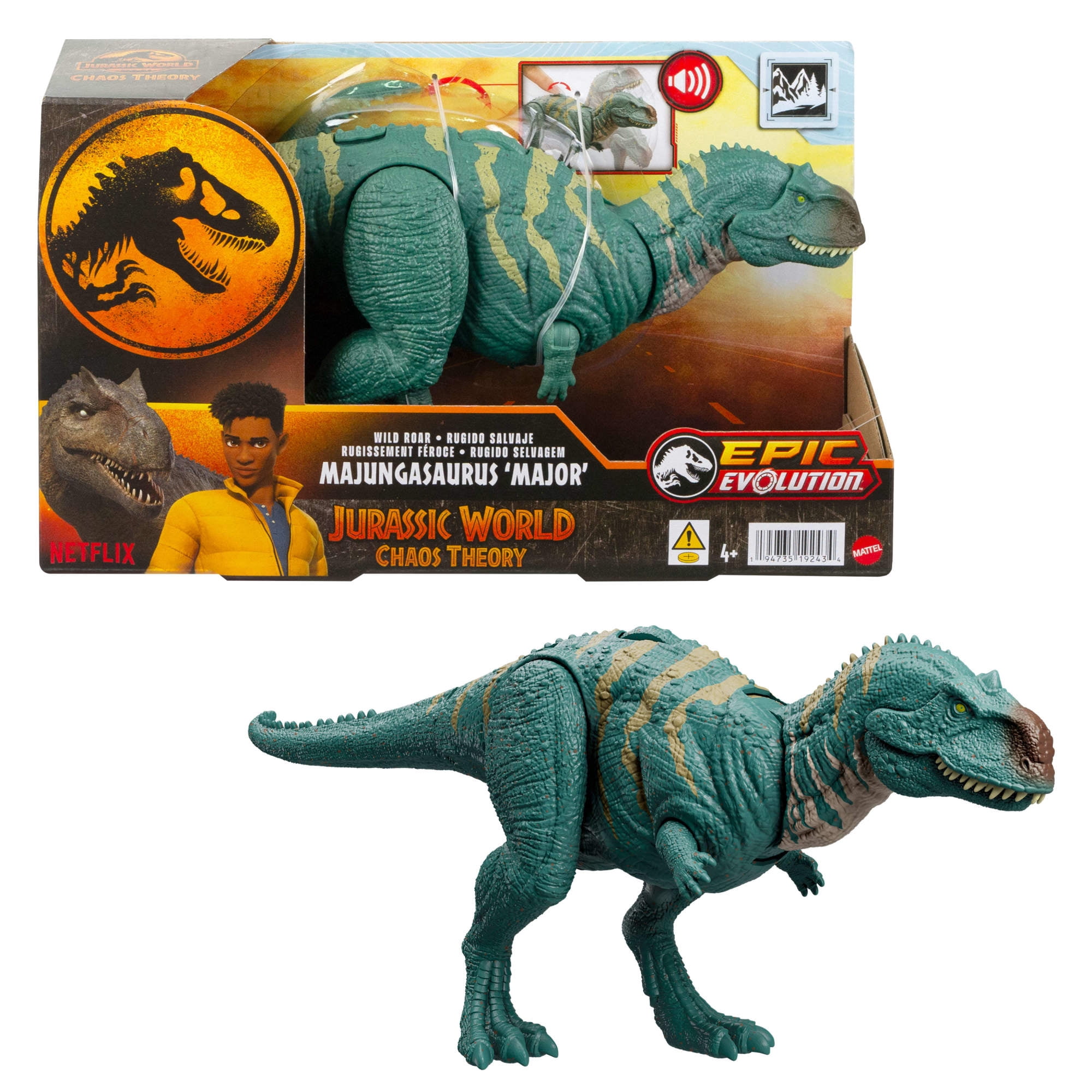 Jurassic World Wild Roar Majungasaurus 9390