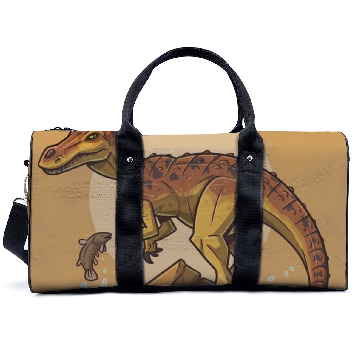 Jurassic -WorldCartoon Travel Luggage Bag with Shoulder Strap Tote ...